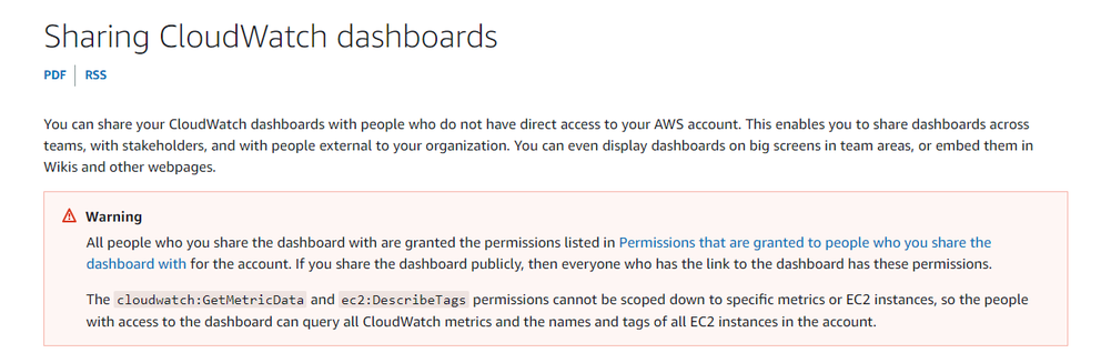 CloudWatch Dashboard (Over)Sharing | WithSecure™ Labs