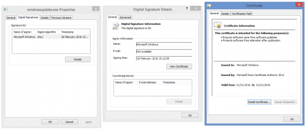 Masquerading as a Windows System Binary Using Digital Signatures ...